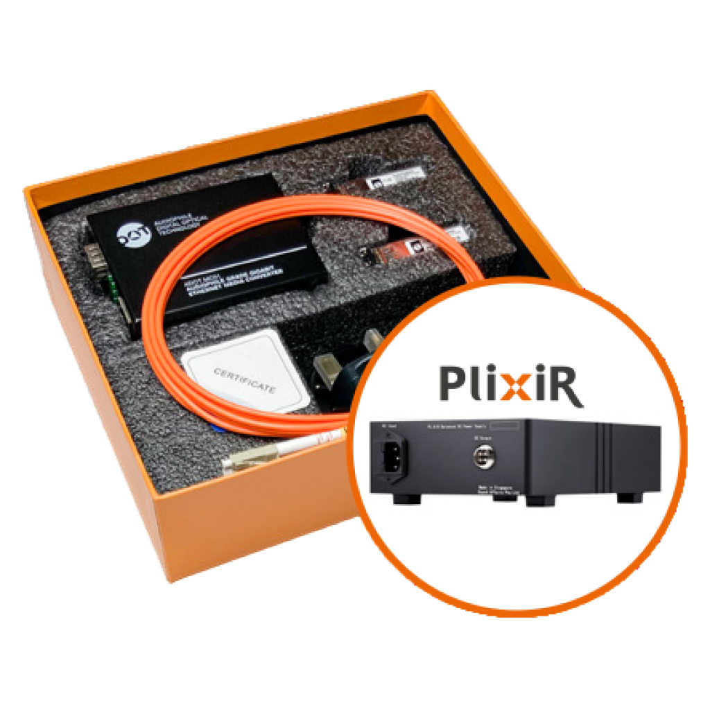 ADOT MC03 PliXir (Media Converter) Audiophile Optical Fibre Network Kit